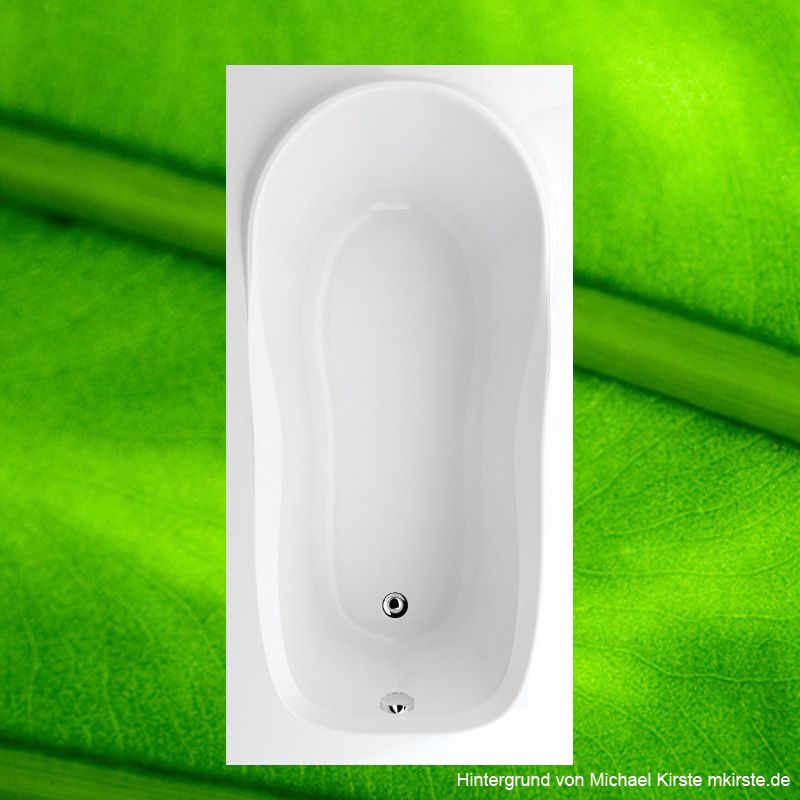 Badewanne 140x70 cm + Wannenträger + Excentergarnitur - ALEA